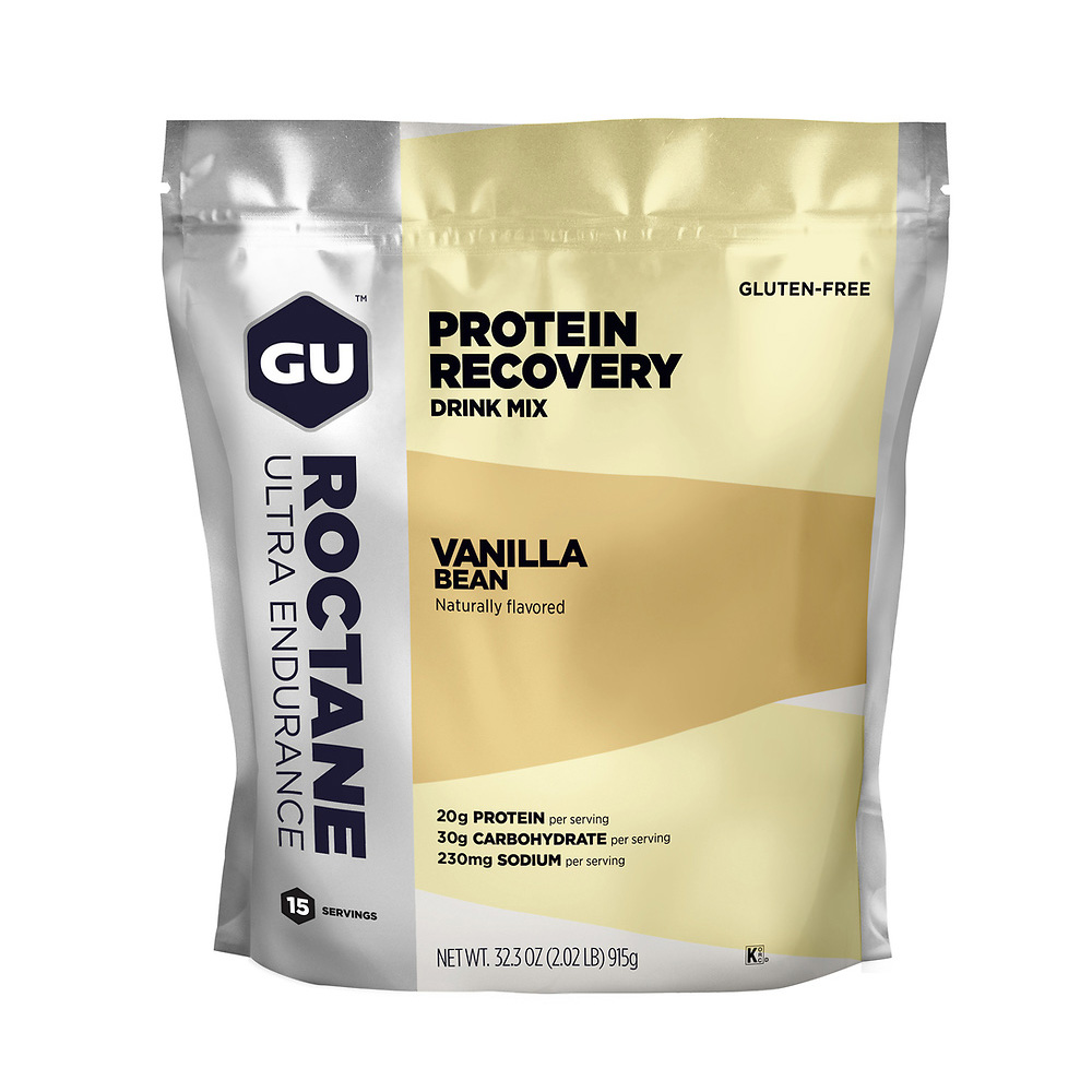 GU Roctane Protein Recovery Drink Mix, Vanilla Bean - Ultrarun