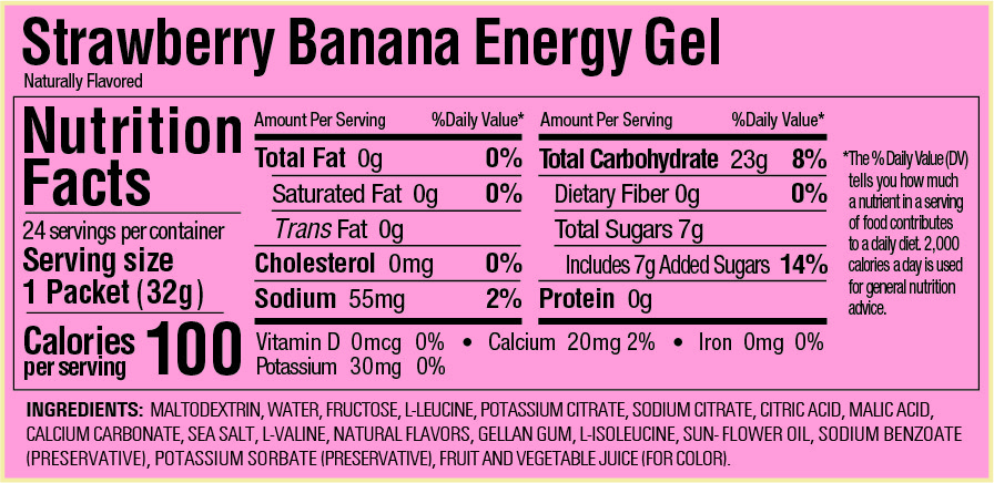 Gel GU Energy sabor Strawberry Banana 450 Gramos - Ultrarun